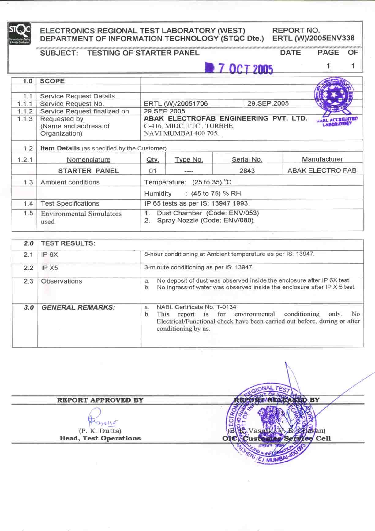 Certificates - Abak Electrofab Engineering
